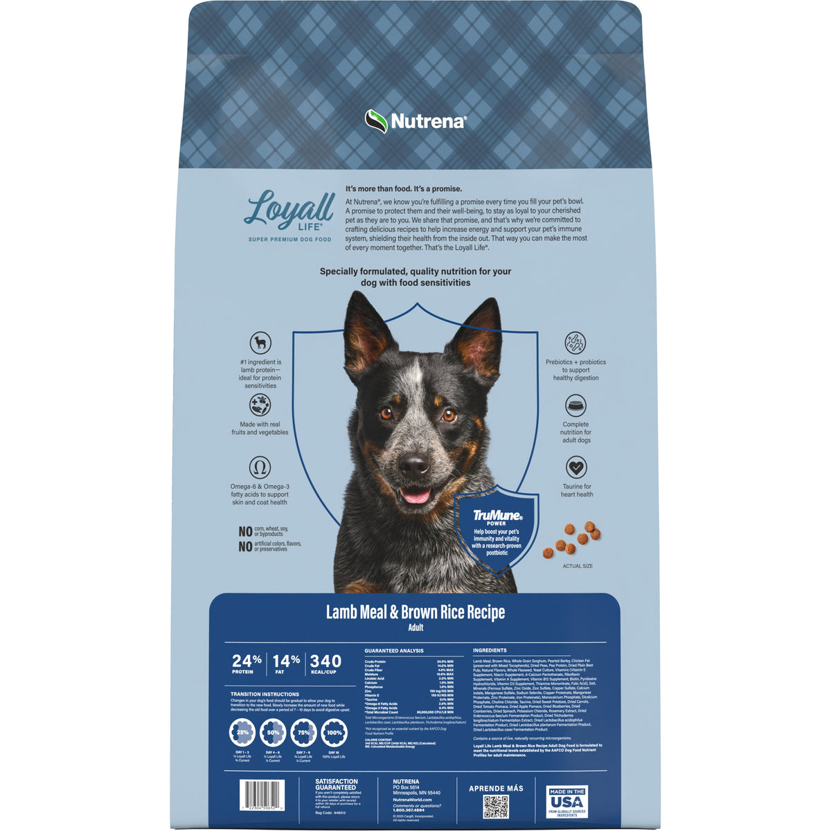 Nutrena® Loyall Life® Lamb Meal & Brown Rice Recipe Adult Dog Food ...